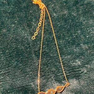 Jewelry | Elegant Gold Dna Helix Necklace 18k Gold Plated | Poshmark